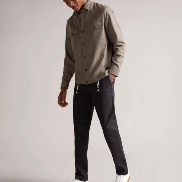 Ted Baker London | Shirts | Nwt Ted Baker Ls Elasticated Waist Shacket ...